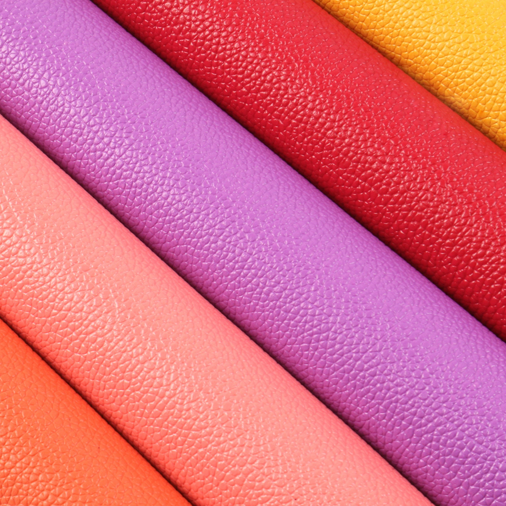 15pcs/set Textured Faux Leather Sheets,litchi Pattern Leather Fabric ...