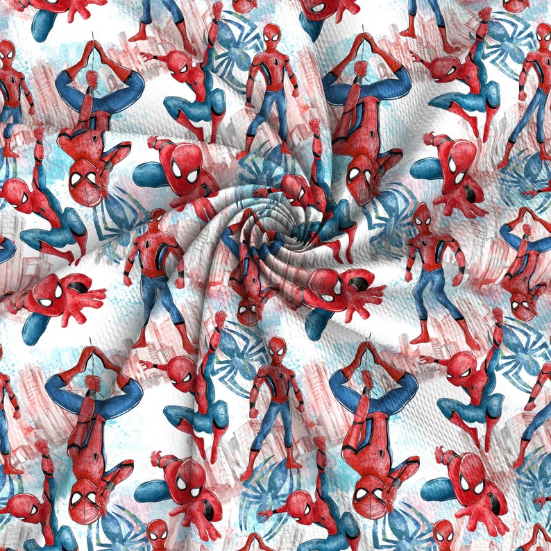 Magic Film Spider Cartoon Character Liverpool Bullet Textured Stretch ...