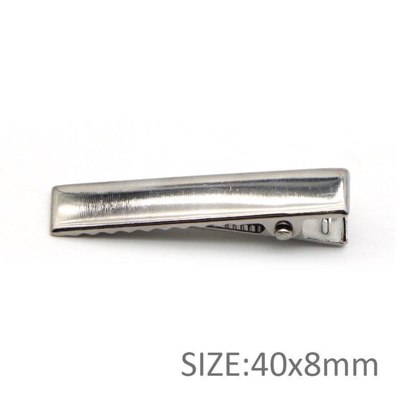 100pcs Metal Single Prong Alligator Hair Clips With Teeth,choose SIZE ...