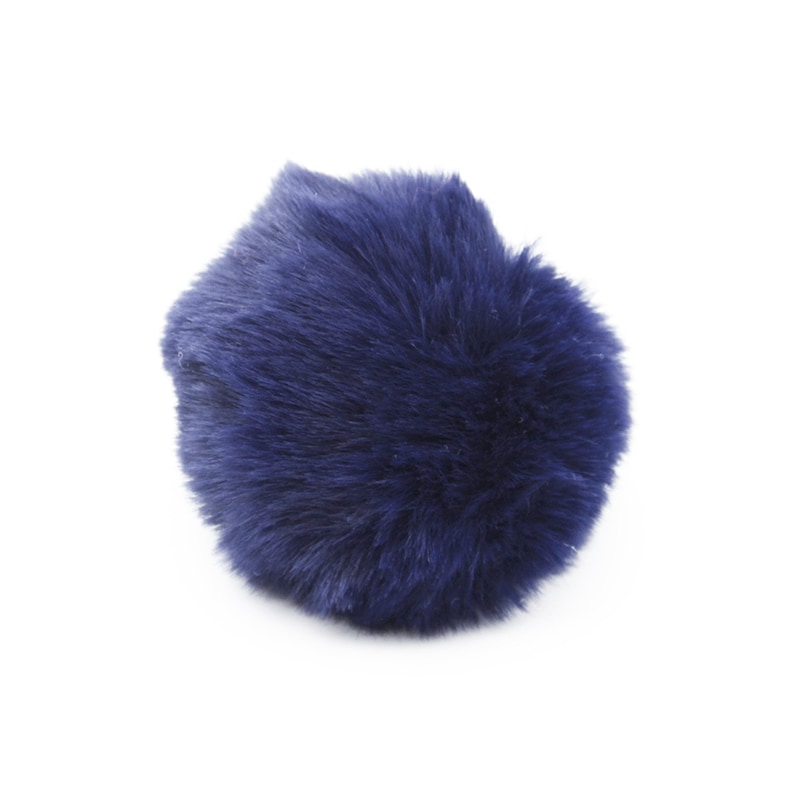 Faux Fur Pom Pom Ball 5pcskey Chain Puffs Plush Ballhat Bag - Etsy