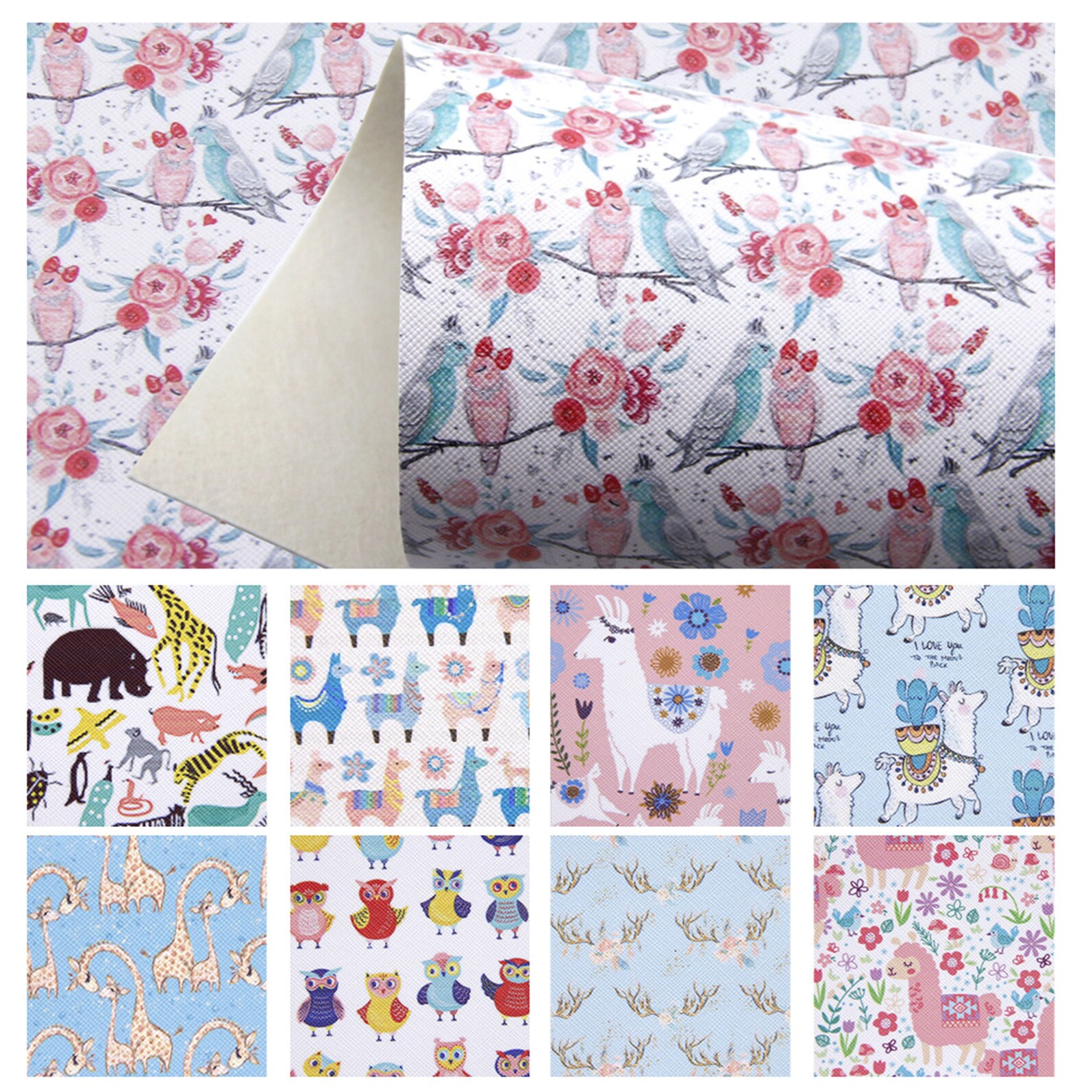 Alpaca Faux Leather Sheets,animal Print Synthetic Leather Sheets ...