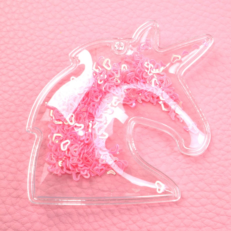 Sequin Heart Star Shaker 5pcsclear Pvc Vinyl | Etsy