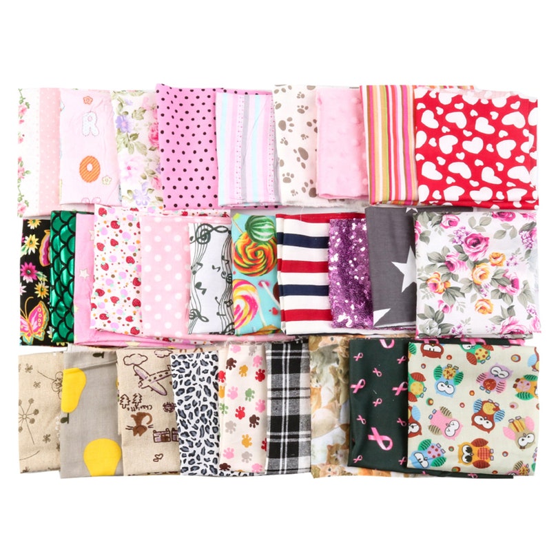 Random Design Cotton Fabric Scraps Pack 20pcs/set,polyester Cotton ...