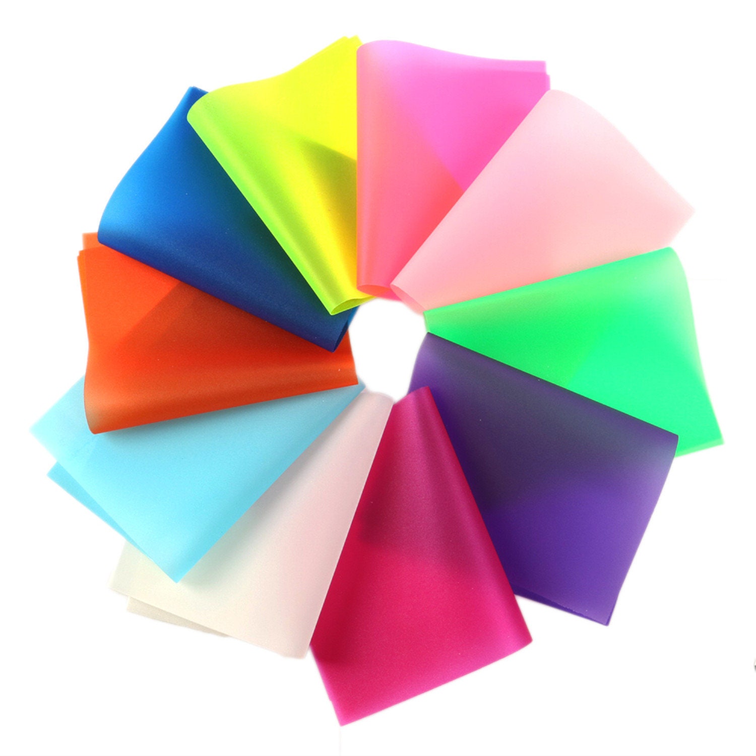 Shiny Jelly Sheets 10pcs/set,pvc Sheet,waterproof Matte Jelly Material ...