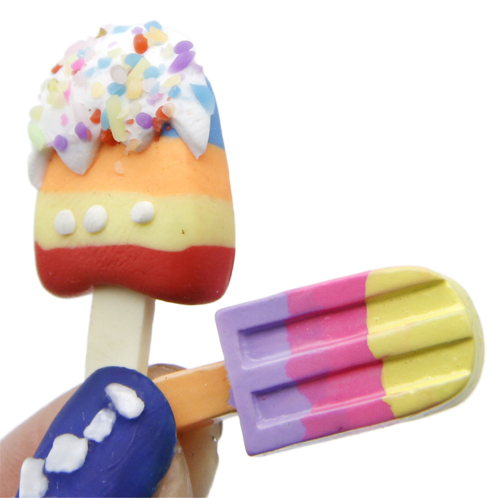 25pcs/set Pastel Ice Cream Flatback Cabochons,polymer Clay ...