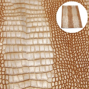 Plain Color Bump Texture Snake Pattern Metallic Crocodile Pattern Faux ...