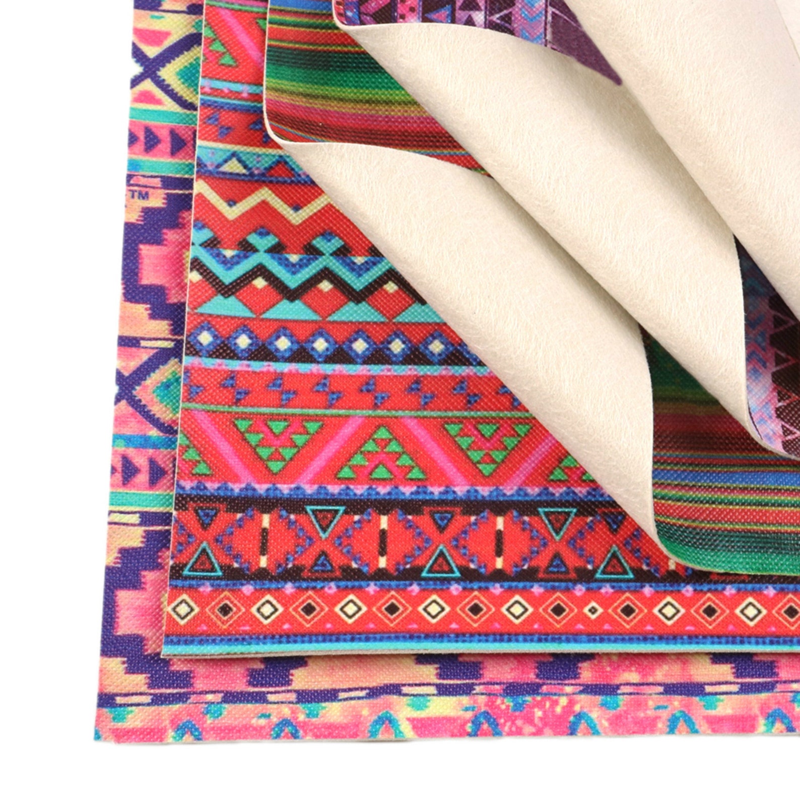10pcs/set Printed Faux Leather Sheets,synthetic Leather Sheets ...