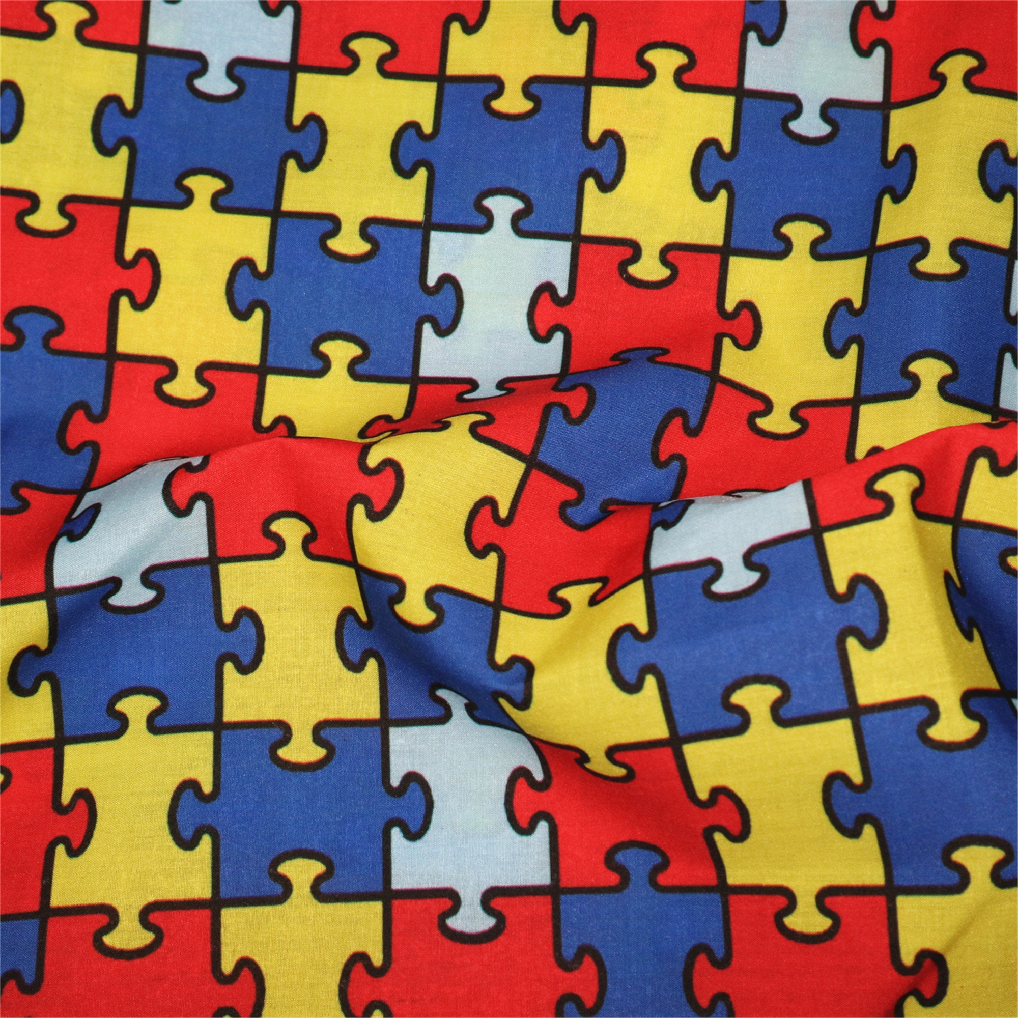 Autism Awareness Fabricpolyester Cotton Fabric/100% Cotton - Etsy