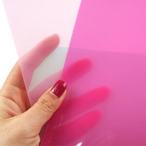 4pcs/set Transparent Clear Jelly Sheets,jelly Material PVC Sheets ...