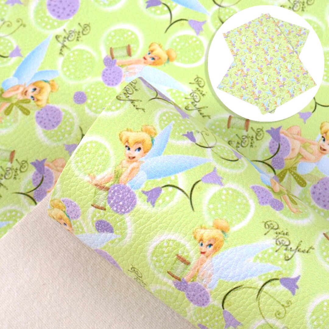 2033cm Green Daisy Faux Leather Sheets Lychee Synthetic Leather Fabric ...