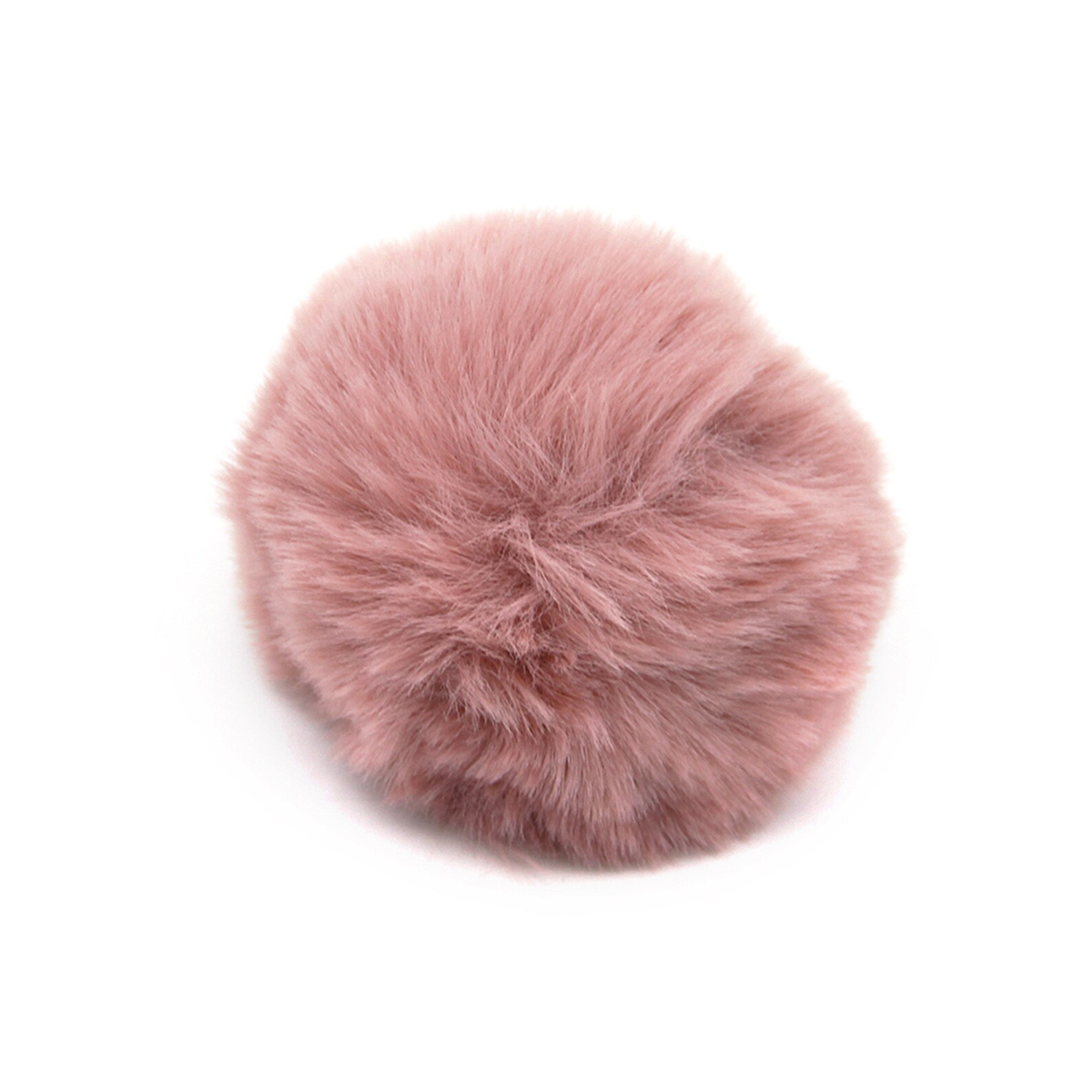 Faux Fur Pom Pom Ball 5pcskey Chain Puffs Plush Ballhat Bag - Etsy