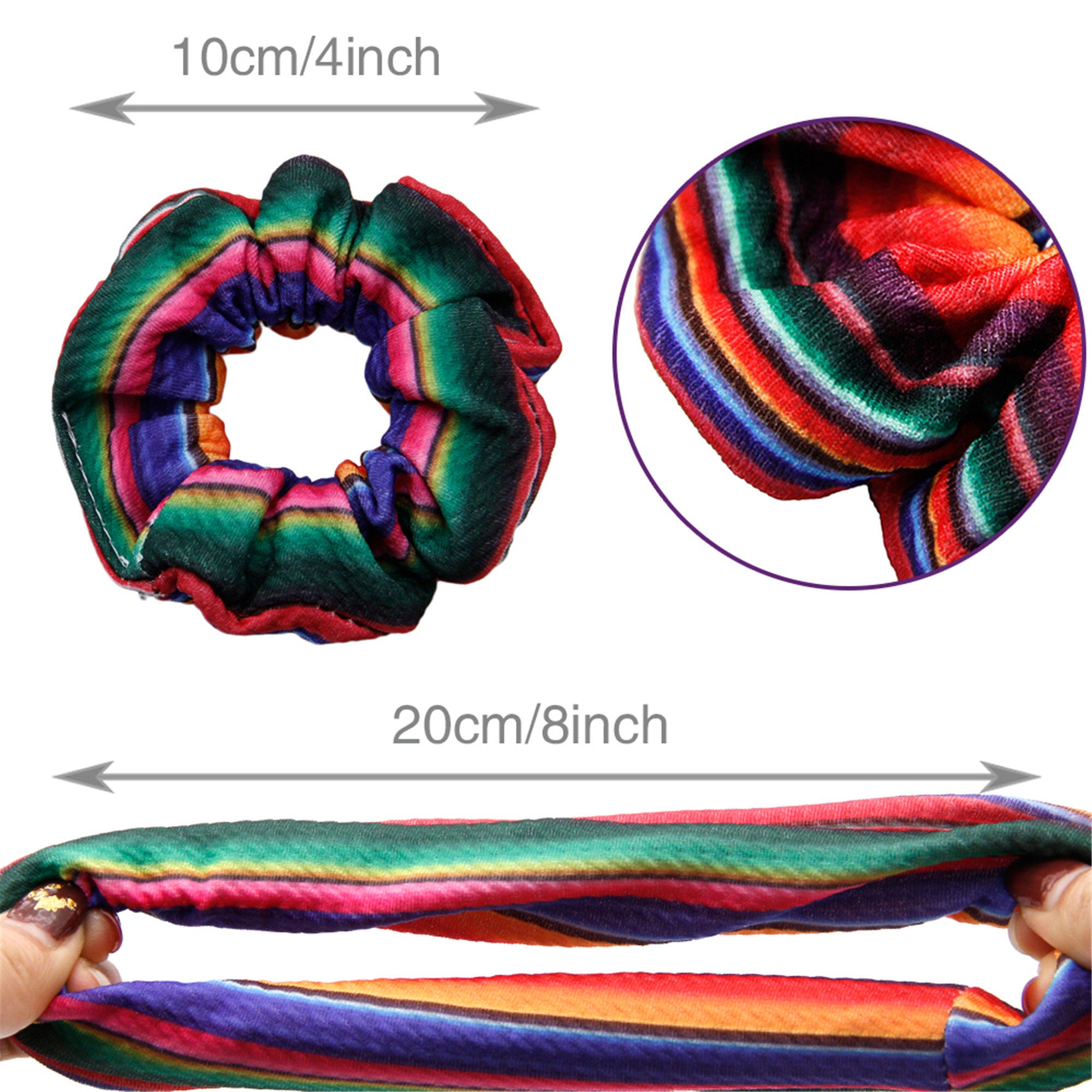 Serape Bullet Liverpool Hair Scrunchiesstretchy Ponytail - Etsy
