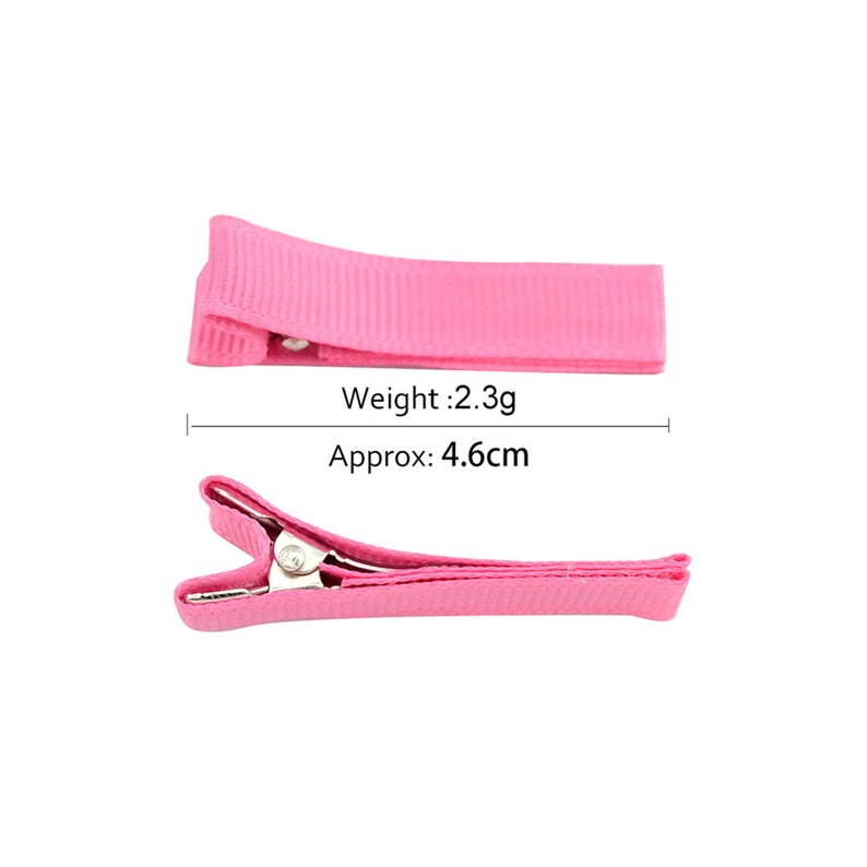 Mix Color Metal Solid Lined Alligator Clips 20pcs/set,ribbon Covered ...