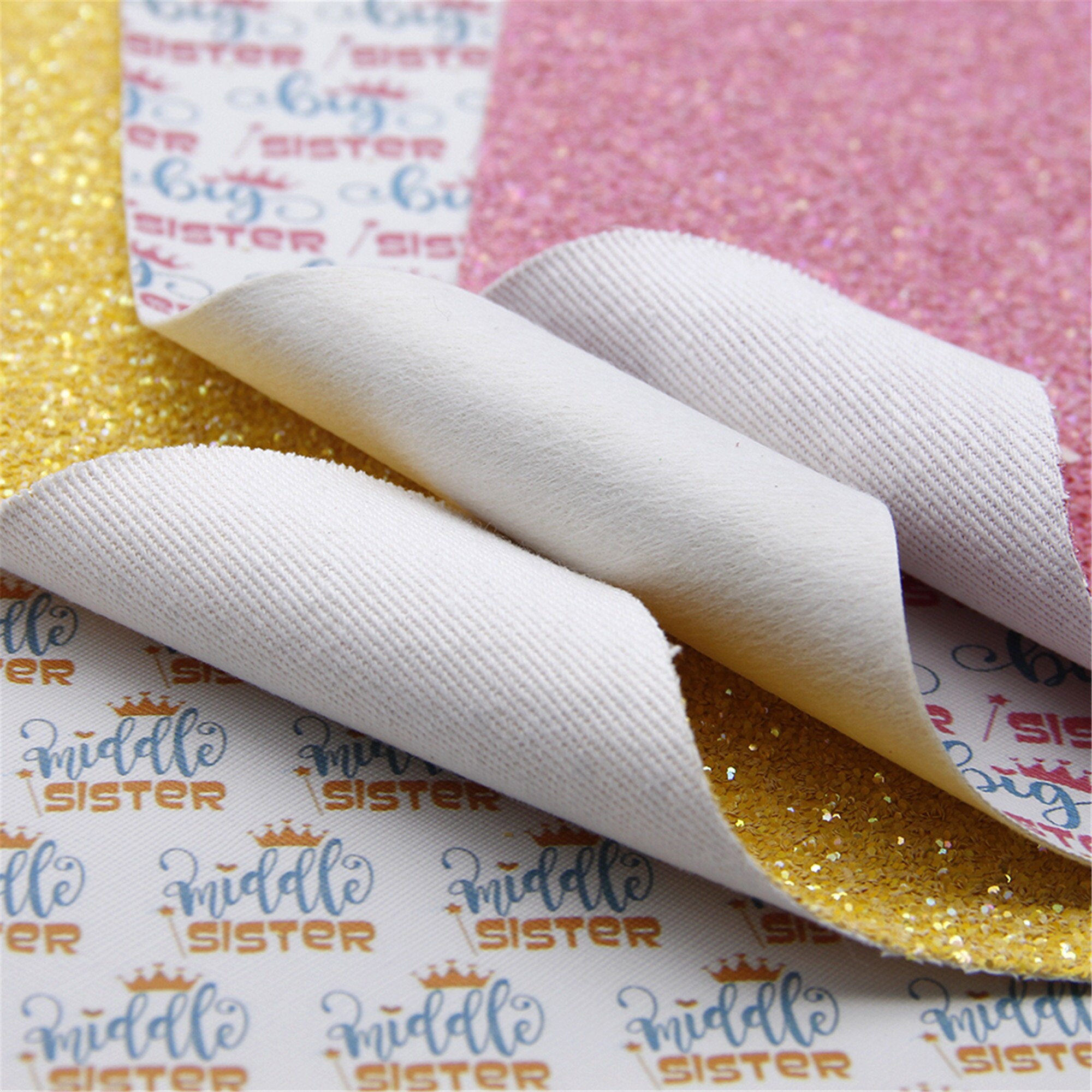 Leather Bundles 6pcs/set,litter Sister Printed Faux Leather Sheets ...