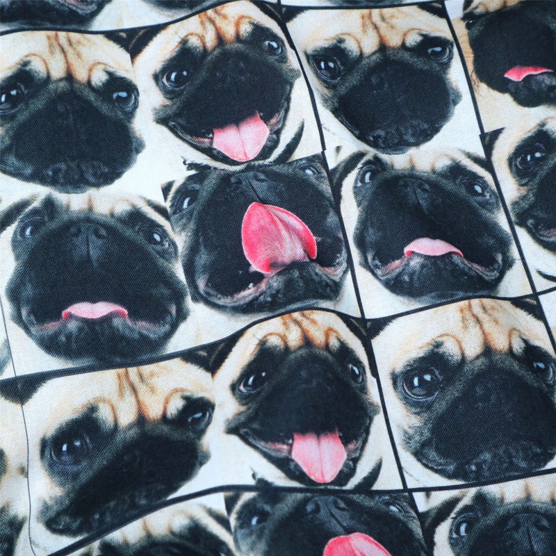 Pug Fabric - Etsy