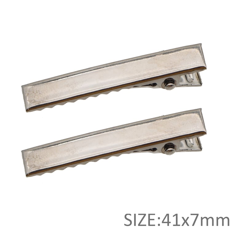 100pcs Metal Single Prong Alligator Hair Clips With Teeth,choose SIZE ...
