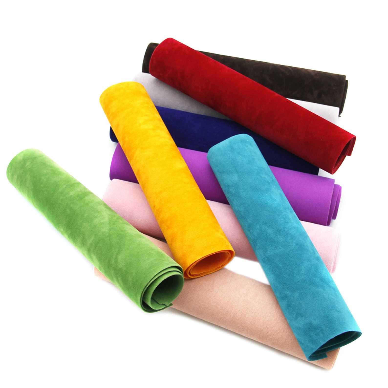 10pcs/set or Piece Soft Velvet Fabric Sheetssolid Color - Etsy