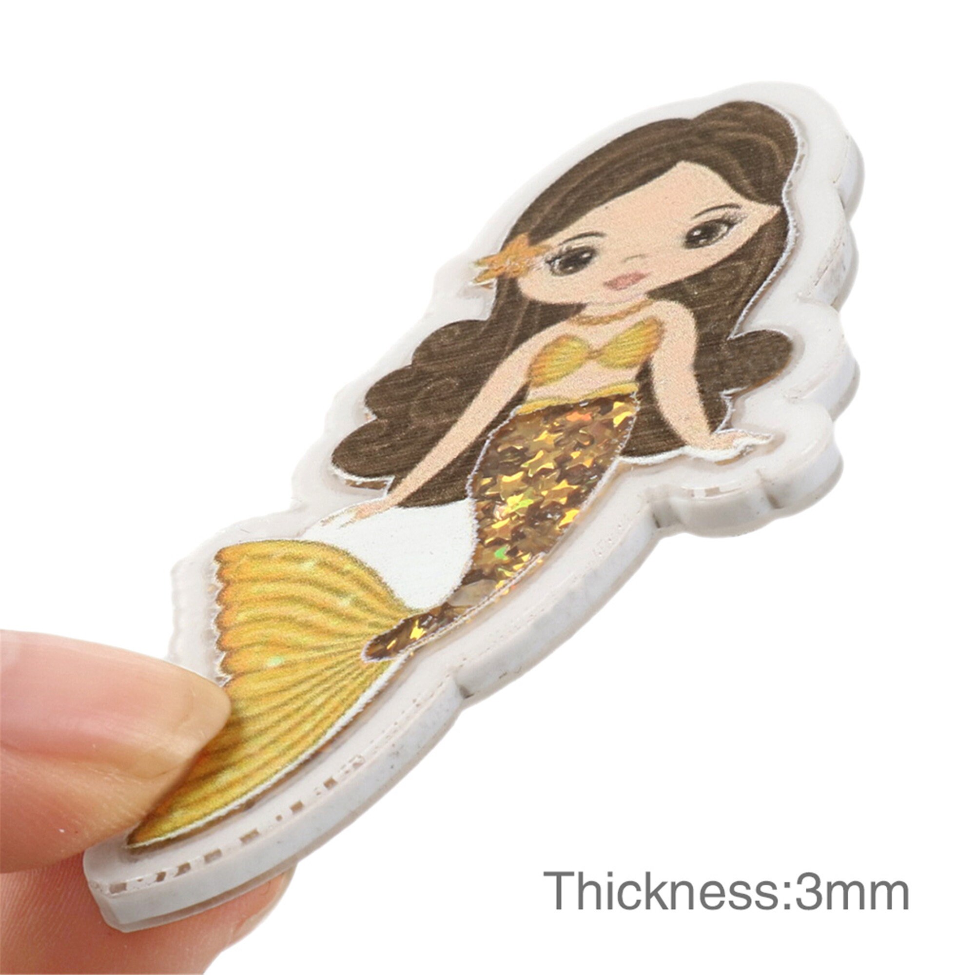 Little Mermaid Sequin Shaker Flatback 5pcStar Sequin Confetti | Etsy