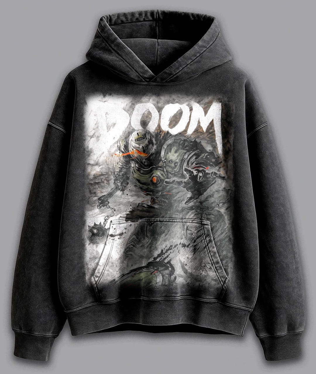 Vintage OG DOOM Acid Wash Hoodie, Doom the Dark Shirt, Retro Game ...