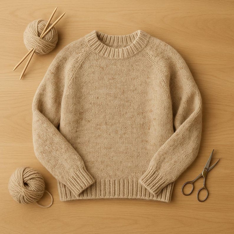 Cozy Sweater Knitting Pattern – the Soft Raglan Pullover – PDF Pattern ...
