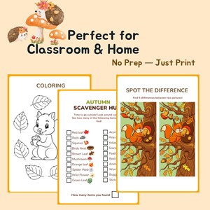 Fall Activity Pack for Kids: Multilingual Learning Games (PDF Download ...
