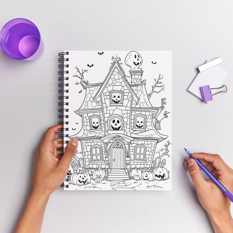 Halloween Coloring Pages PDF | Kids Printable Book With Ghosts ...