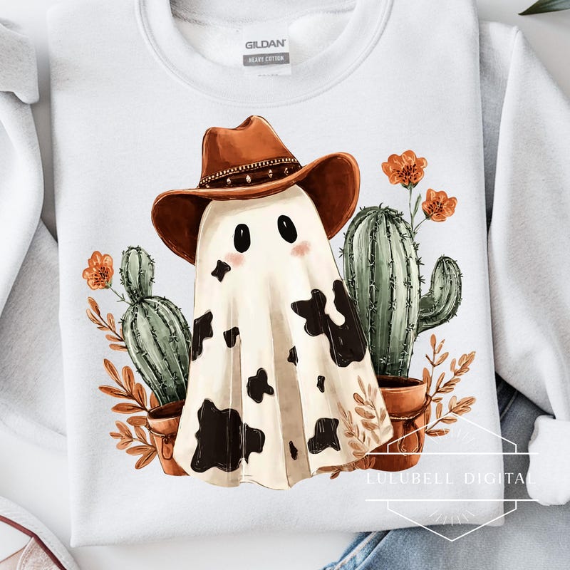 Ghost With Cowboy Hat - Etsy