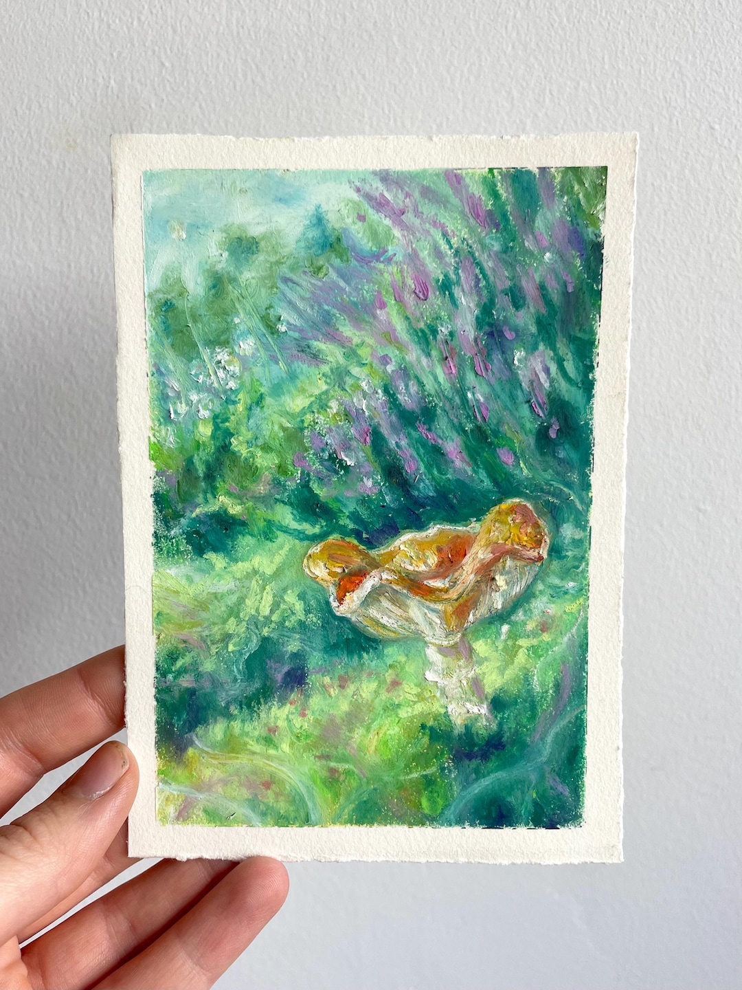 Tread Carefully: Original Oil Pastel Painting - Etsy