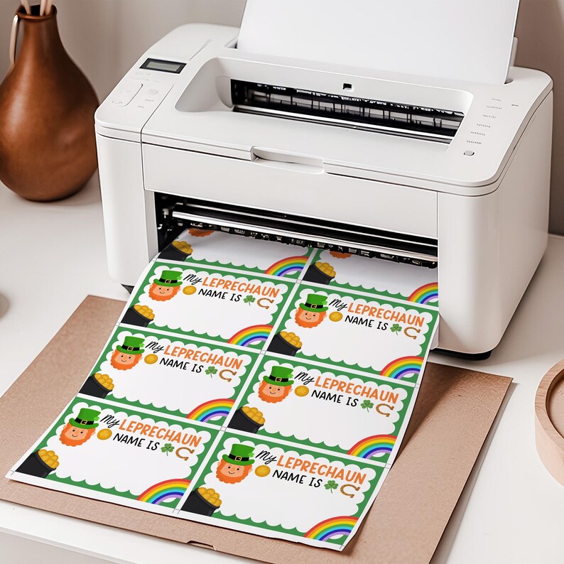 Leprechaun Name Game With Name Tags, What's Your Leprechaun Name St ...