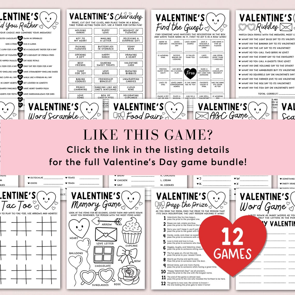 Valentine Would You Rather Game for Kids, This or That Classroom Funny ...
