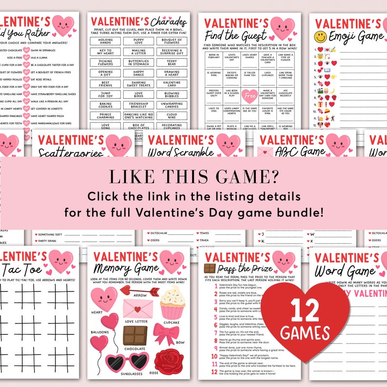 Valentine Would You Rather Game for Kids, This or That Classroom Funny ...