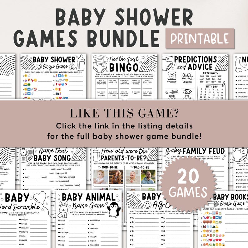 Baby Shower Mad Libs Game Template, Funny Advice for New Parents ...