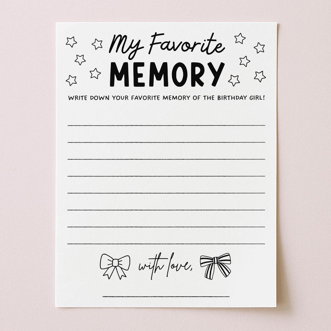 My Favorite Memory Card for Her Birthday, Teen Girl Sweet 16 Share A ...