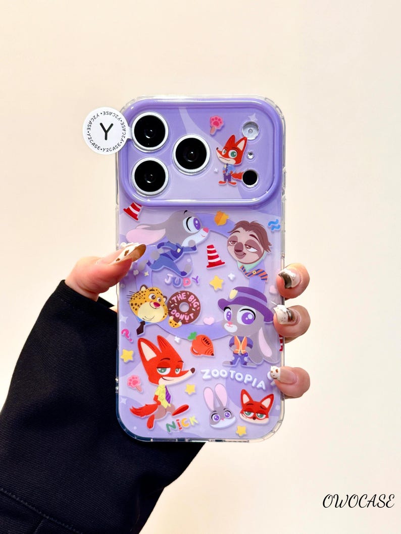 Purple Zootopia Judy Aesthetic Magsafe iPhone Case, iPhone 17 Pro Case ...