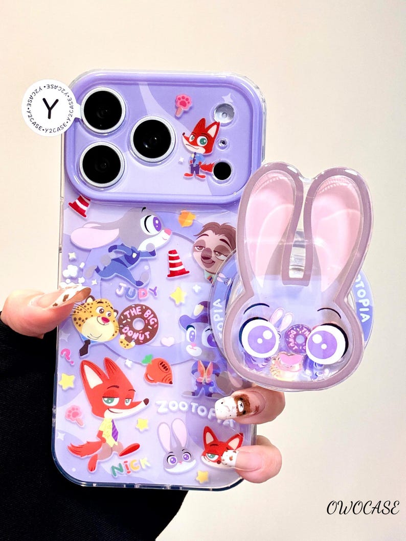 Purple Zootopia Judy Aesthetic Magsafe iPhone Case, iPhone 17 Pro Case ...