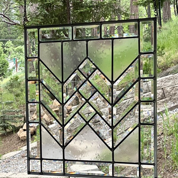 Prairie Style Stained Glass - Etsy