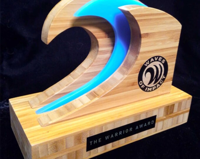 Wavemaster Bamboo Surf Trophy by Dave C Reynolds - Etsy