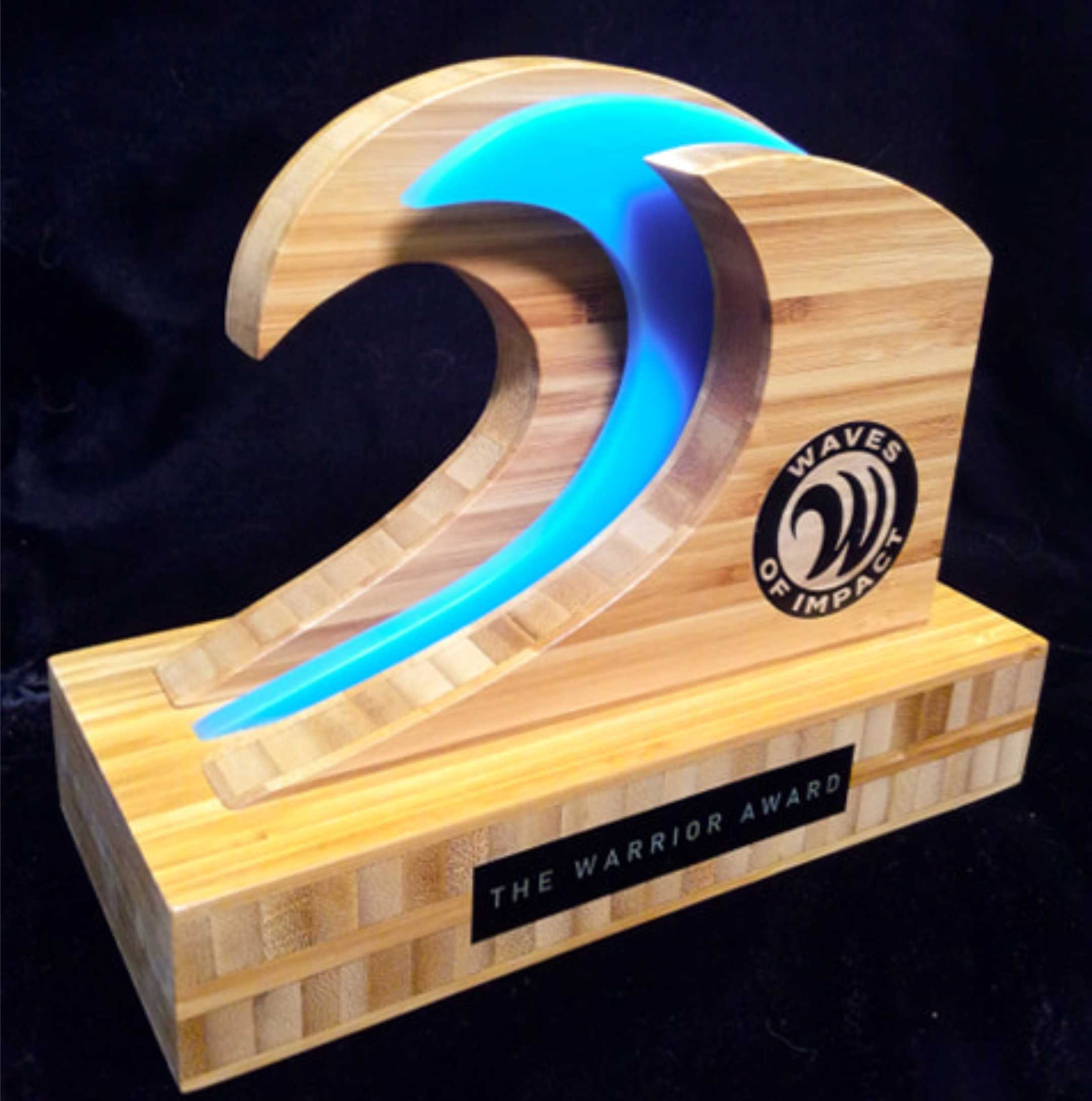 Wavemaster Bamboo Surf Trophy by Dave C Reynolds - Etsy