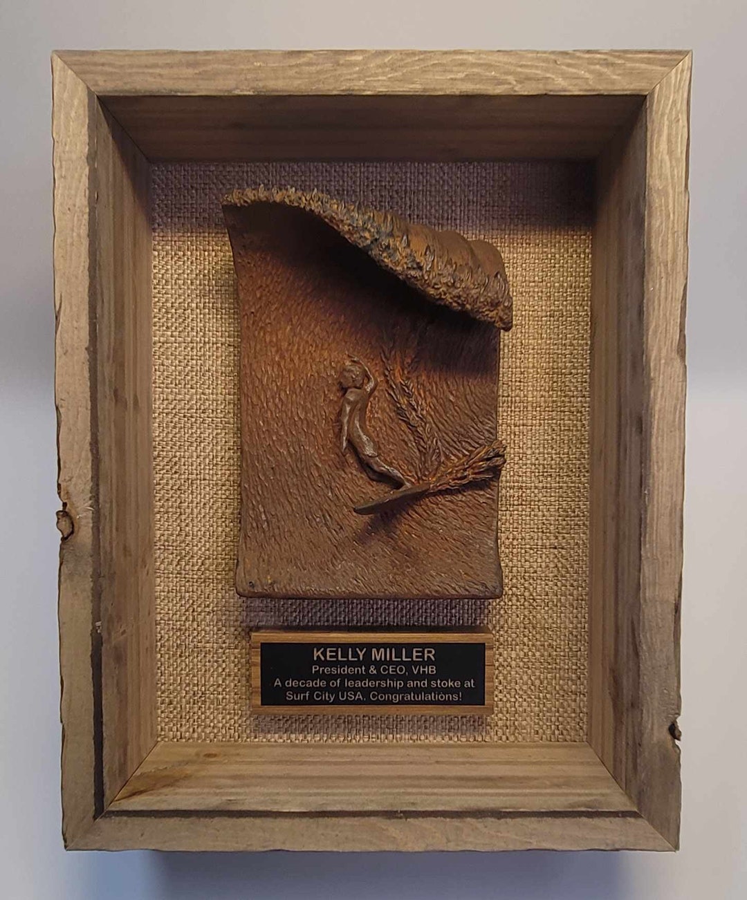 70's Soul Surf Trophy Shadow Box Sculpture by Dave C Reynolds - Etsy