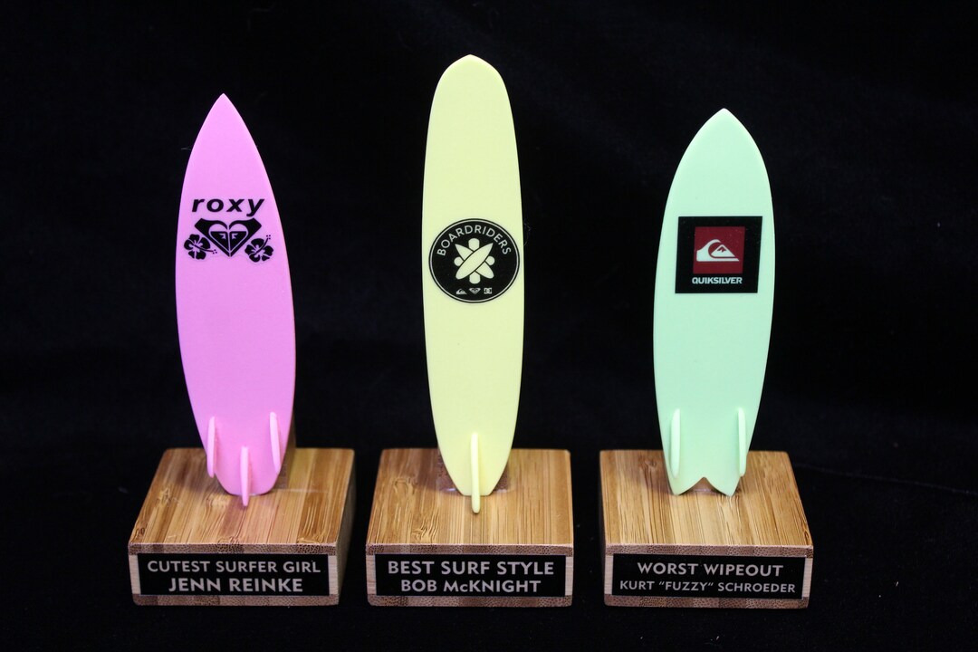 6 Little Kahuna's World's Cutest Surfboard Trophy for Zach - Etsy