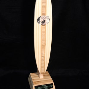 Custom Bamboo Board Surf Trophy Pintail Longboard Bodyboard by Dave C ...