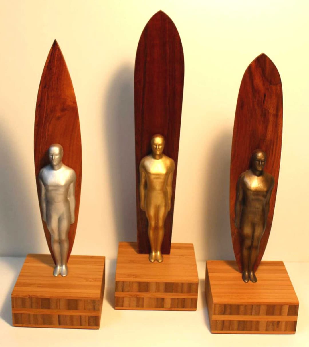 Custom Surfrider Surf Trophy Koa Wood Surfboard Bamboo by Dave C ...
