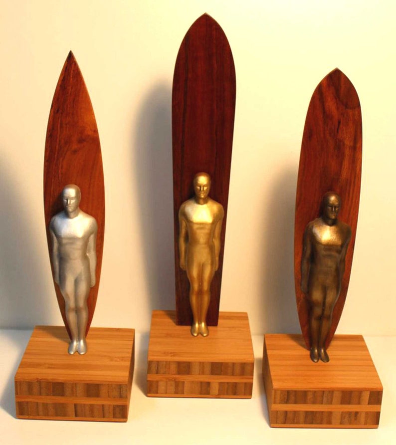 Custom Surfrider Surf Trophy Koa Wood Surfboard Bamboo by Dave C ...