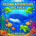Ocean Wonders: 60 Sea Life Coloring Pages - Etsy