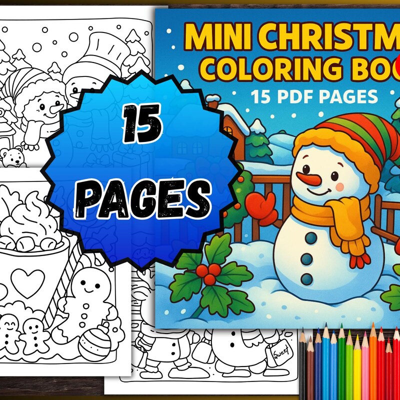 Mini Coloring Book - Etsy