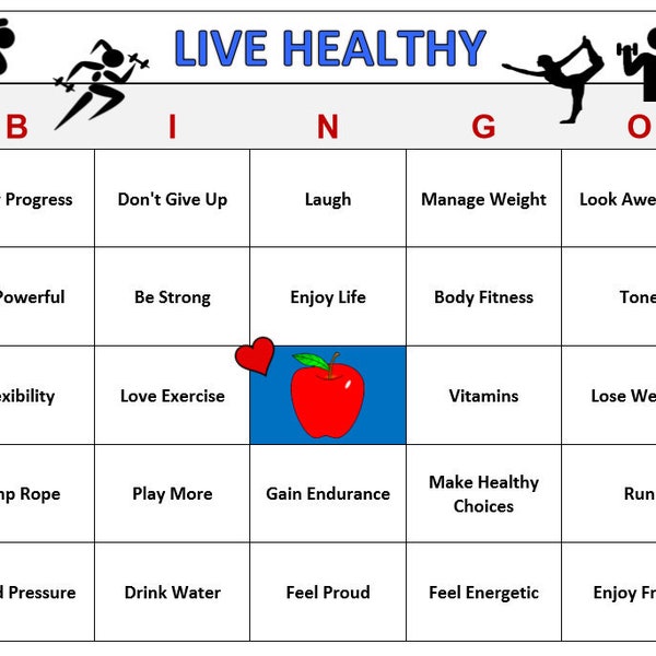 Wellness Bingo - Etsy