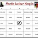 Martin Luther King Jr. Birthday Bingo Game 60 Cards Educational ...