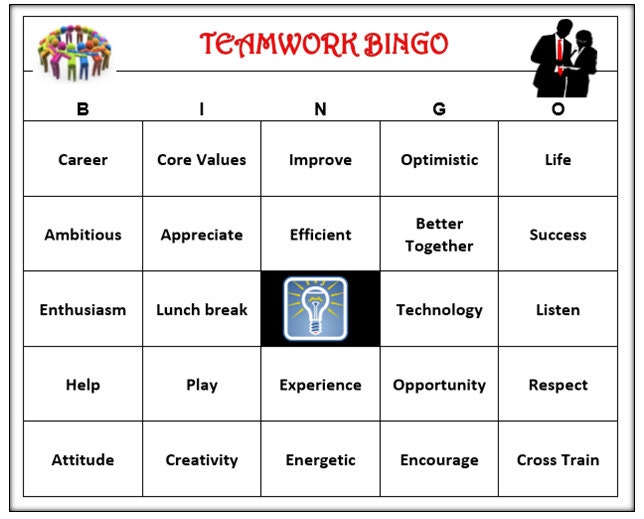 Teamwork Bingo Game 60 Cards Teambuilding Game For Business Etsy Teamwork Bingo Game 60 Cards Teambuilding Game For Business Etsy