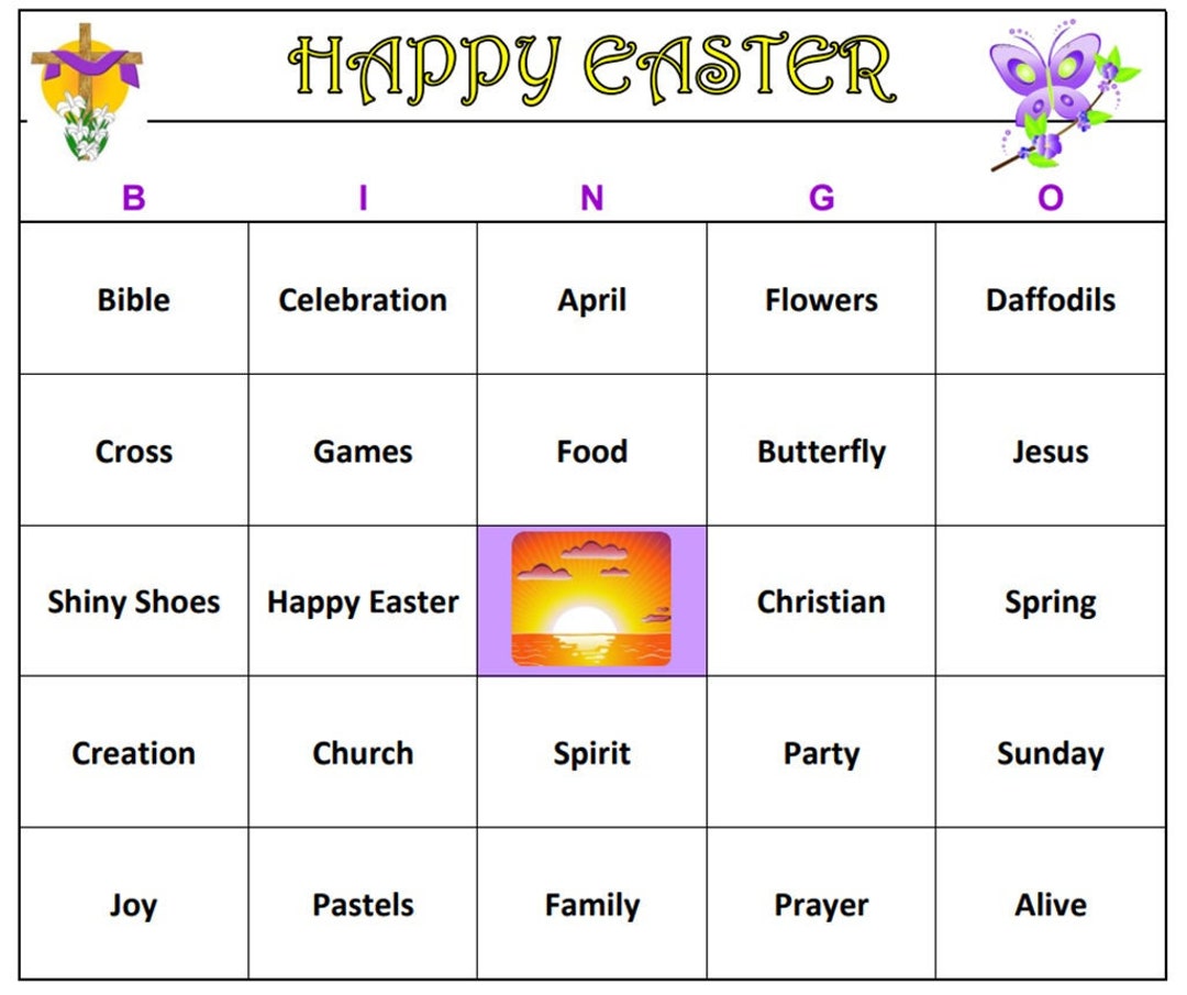 Christian Easter Bingo - Faith Filled Game for Youth & Bible Study ...