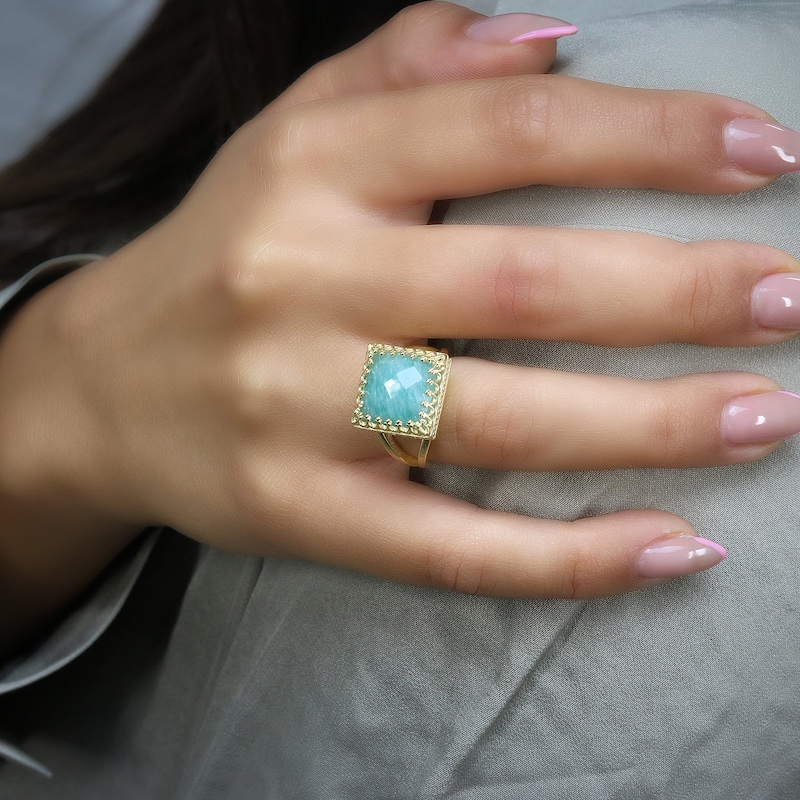 Natural Stone Ring - Etsy